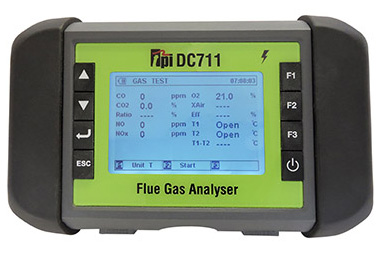 DC711 Flue Gas Combustion Analyzer Measure Oxygen and Carbon Monoxide ...