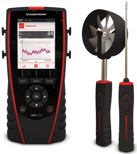 AMI 310 PRO Multifunction Meter Kit - Measure Pressure, Air Velocity ...